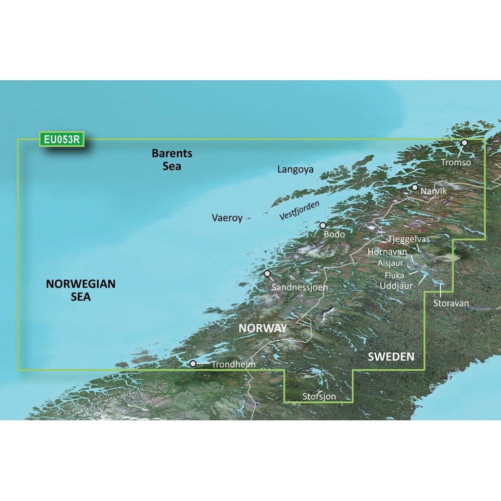 Garmin BlueChart® g3 HD - HXEU053R - Trondheim - Tromso - microSD™/SD ...