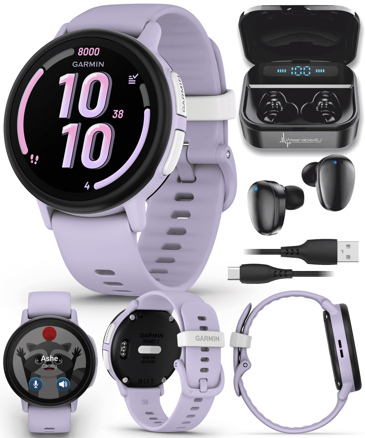 Garmin Bounce 2 Kids Smartwatch with LTE – Two-Way Calling, Text ...