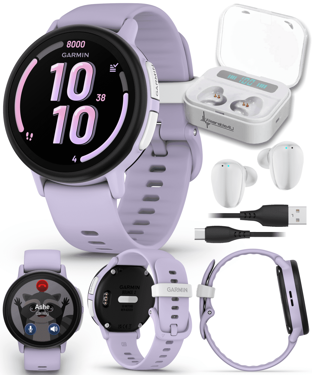 Garmin Bounce 2 Kids Smartwatch with LTE – Two-Way Calling, Text ...