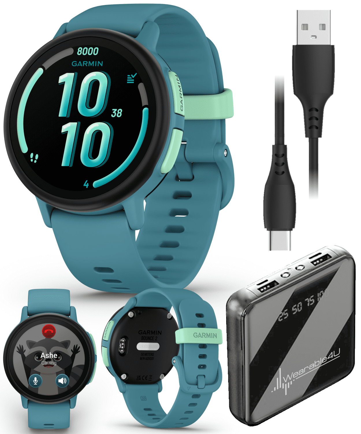 Garmin Bounce 2 Kids Smartwatch with LTE – Two-Way Calling, Text ...