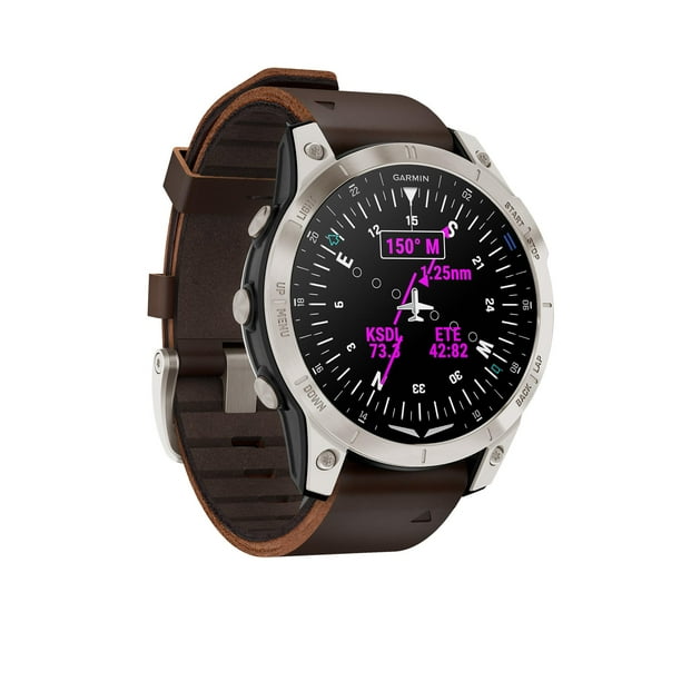 Garmin D2 Mach 1 with Oxford Brown Leather Band D2 Mach 1 with Oxford ...
