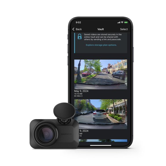 Garmin Dash Cam™ Mini 3, Ultracompact 1080p HD Dash Cam with a 140 ...