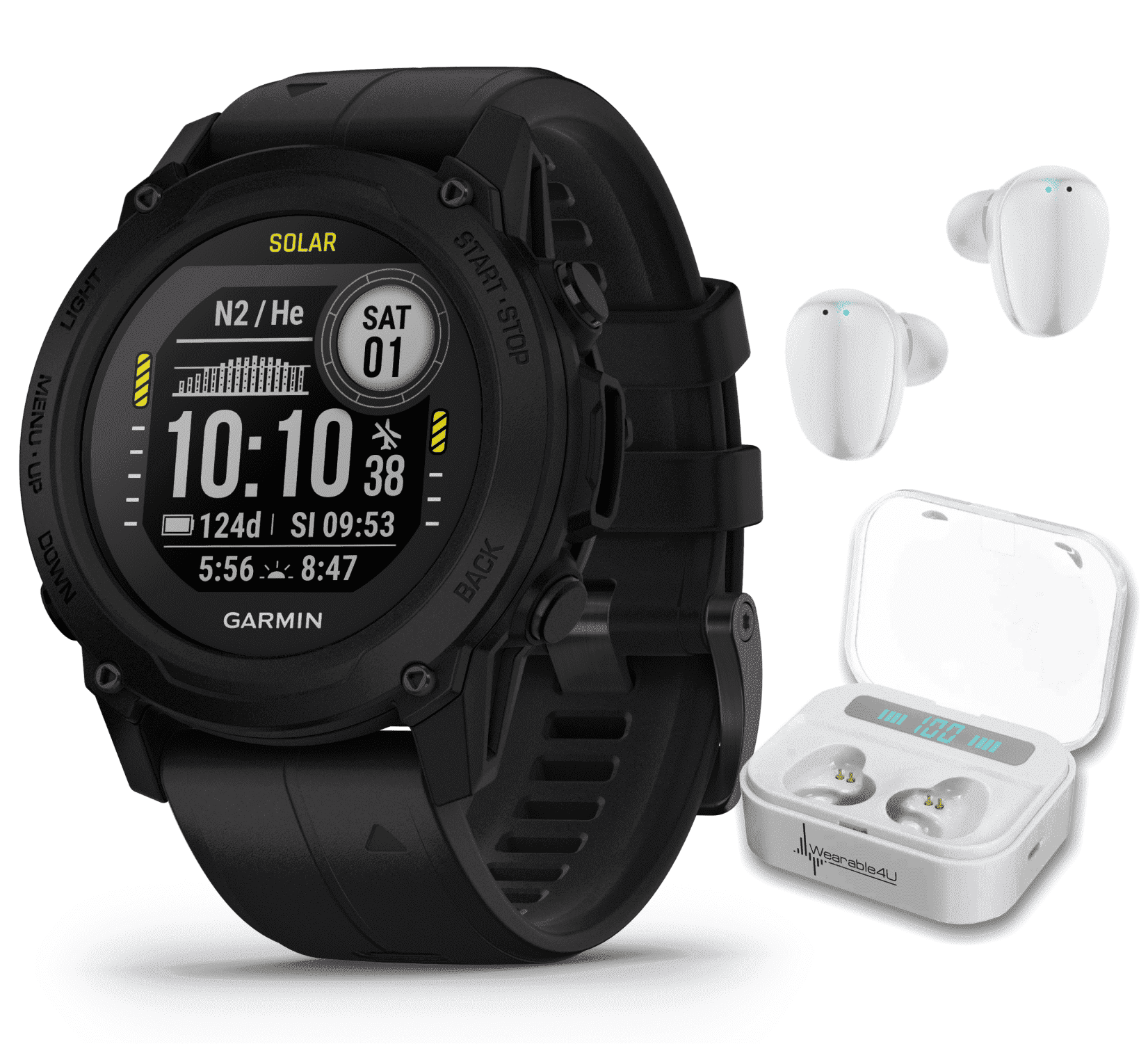 Garmin Descent G1 Solar Rugged Dive Computer with Solar Charging ...