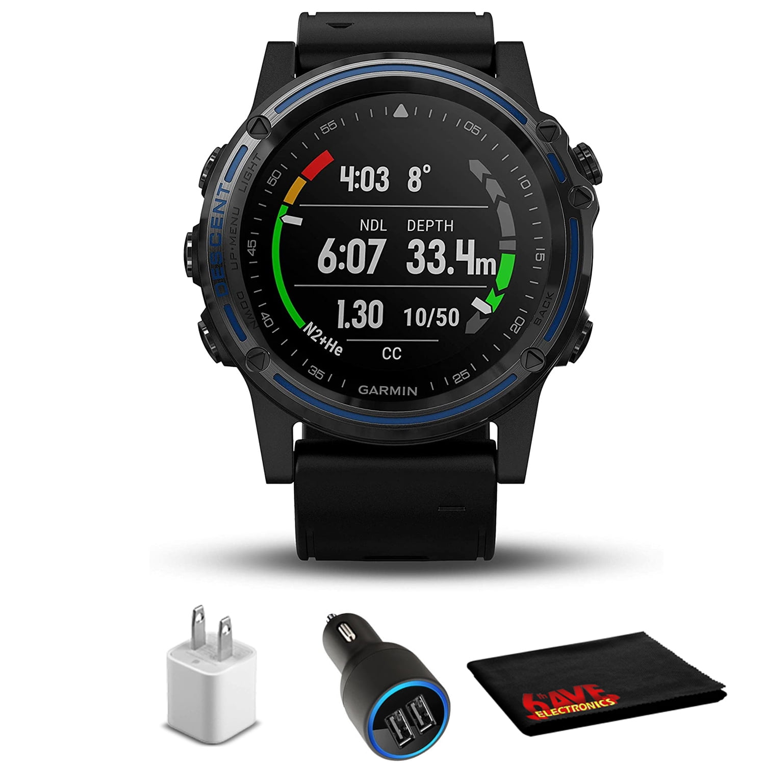 Garmin Descent Mk1 GPS Dive Computer-titanium With Accessories ...