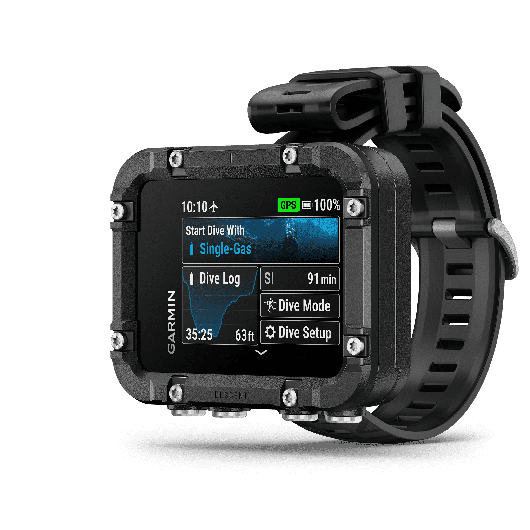 Garmin Descent™ X30, Rugged Dive Computer, Surface GPS, Button Controls ...