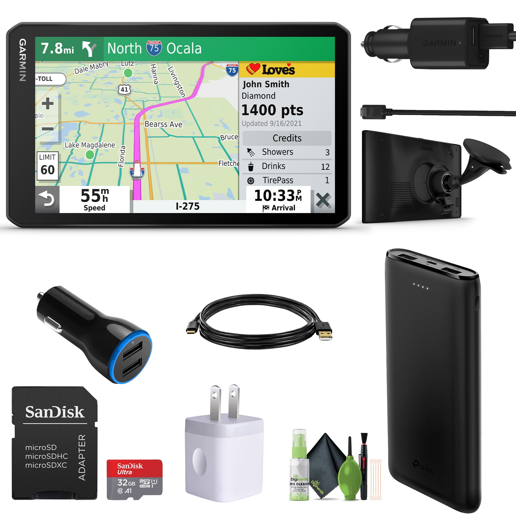 "Garmin Dezl OTR710 7"" GPS Navigator for Truck Drivers- Custom Routing ...