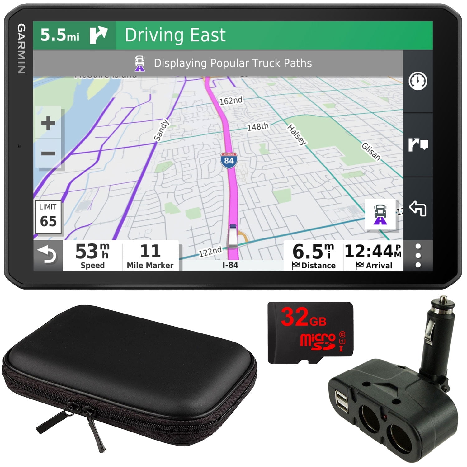 "Garmin Trucker Dezl OTR800 8"" GPS Navigator with Accessory Bundle ...