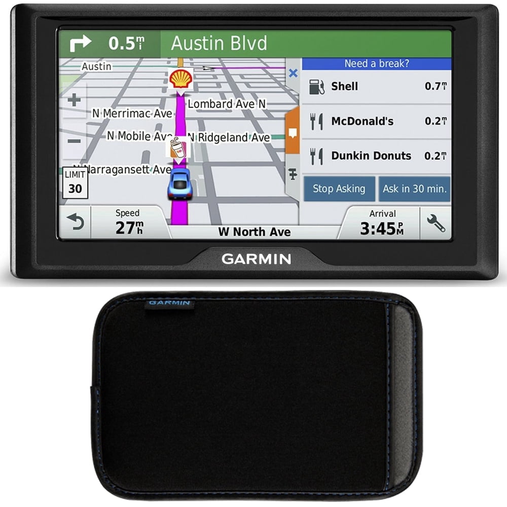 Garmin Drive 50 GPS Navigator (US) 010-01532-0D Soft Case Bundle ...