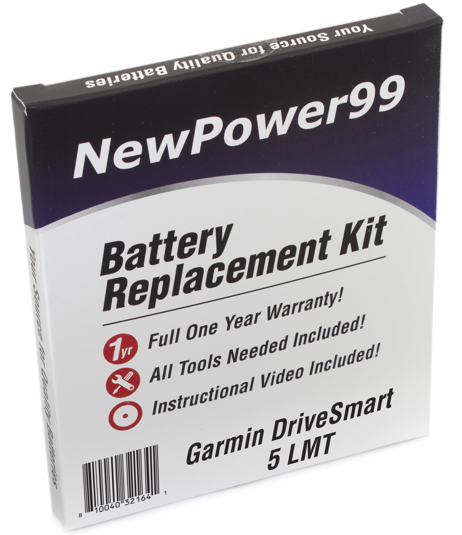 Garmin DriveSmart 5 LMT Battery Replacement Kit with Tools, Video ...