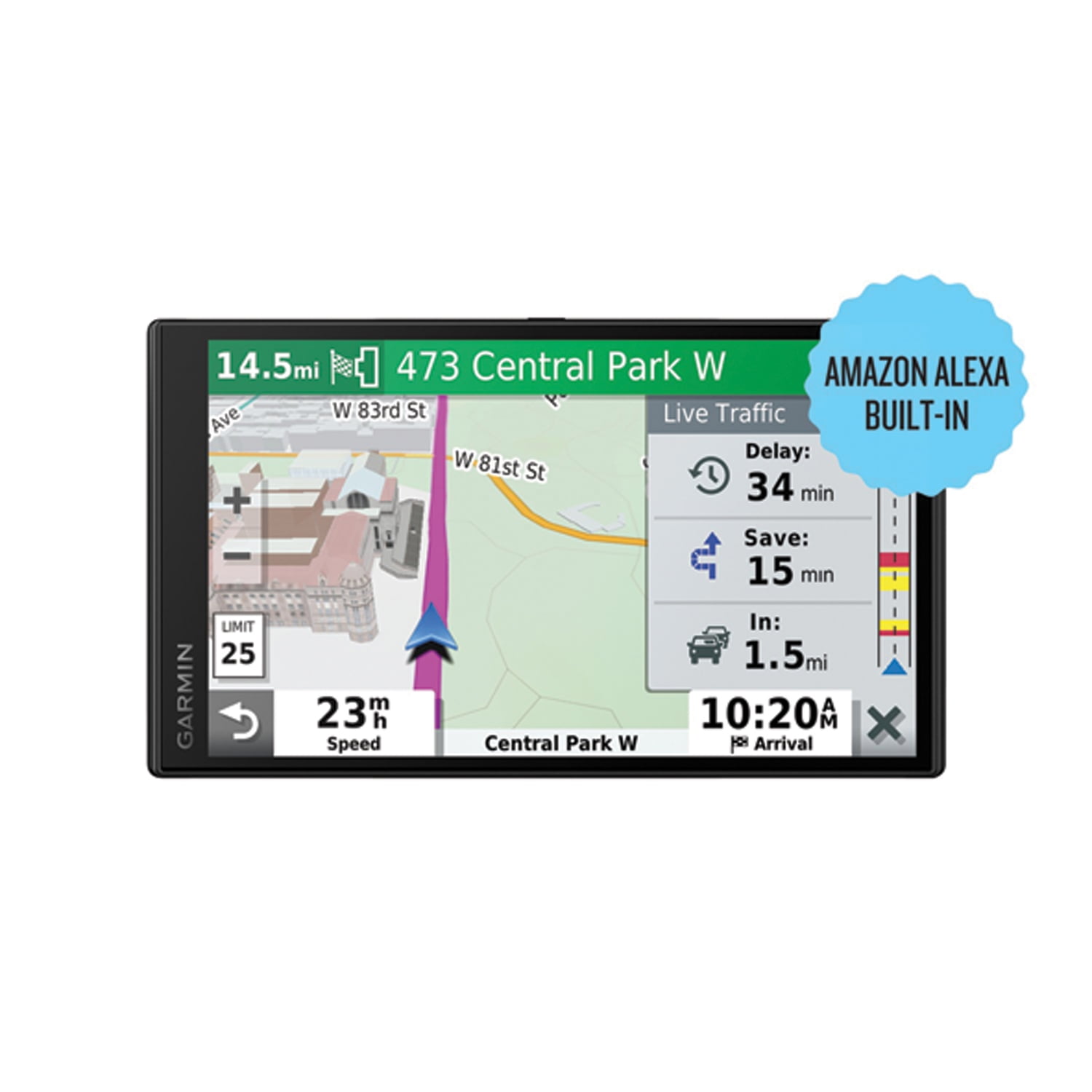 Garmin 010-02153-00 DriveSmart 65 6.95-Inch GPS Navigator with Amazon ...