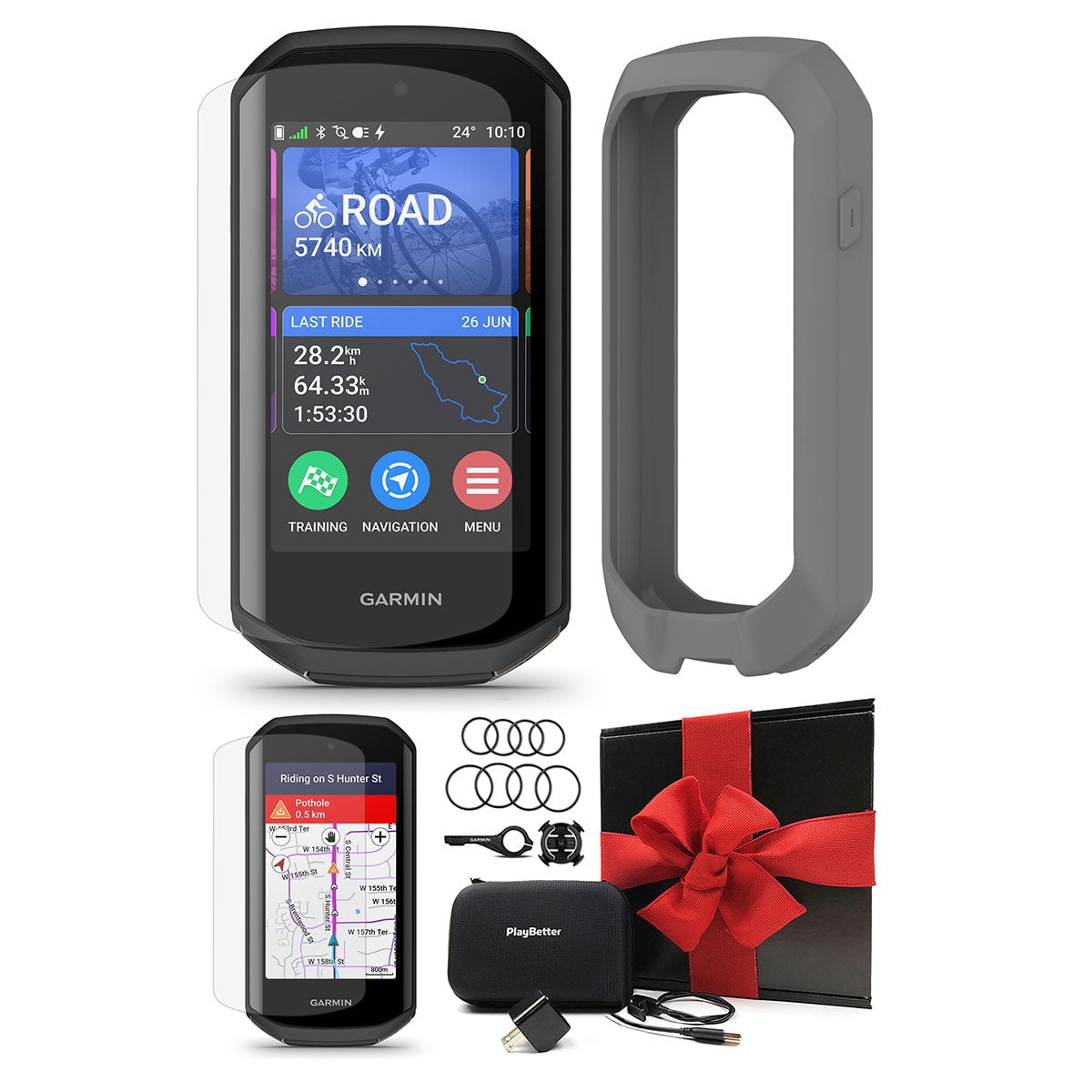 Garmin Edge 1050 Premium Cycling Computer Gift Box Bundle with ...