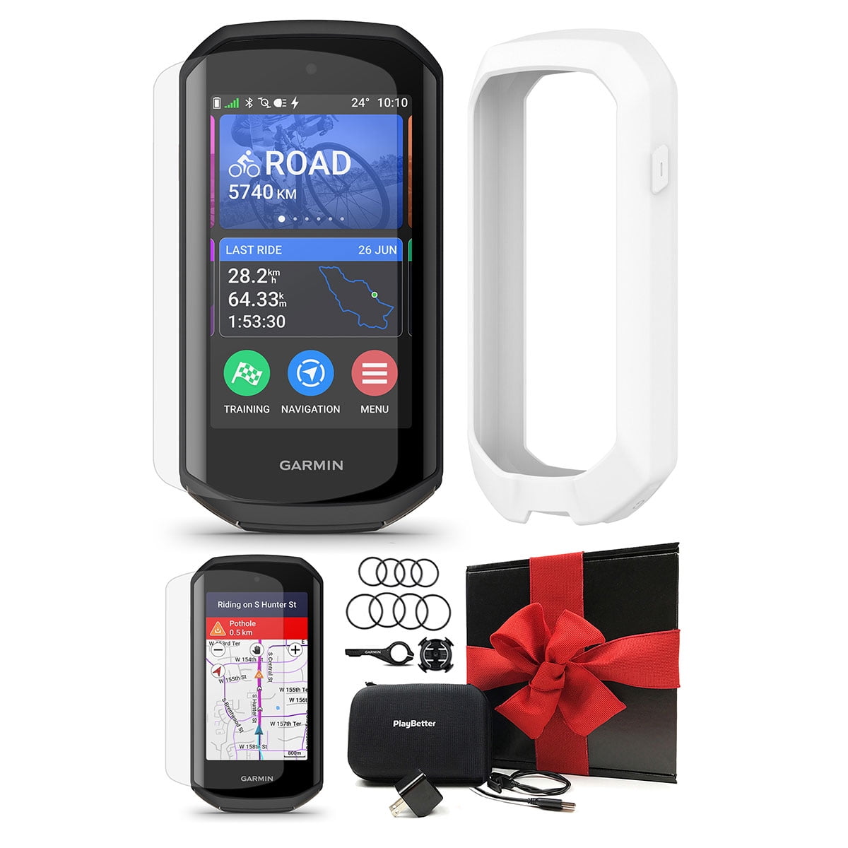 Garmin Edge 1050 Premium Cycling Computer Gift Box Bundle with ...