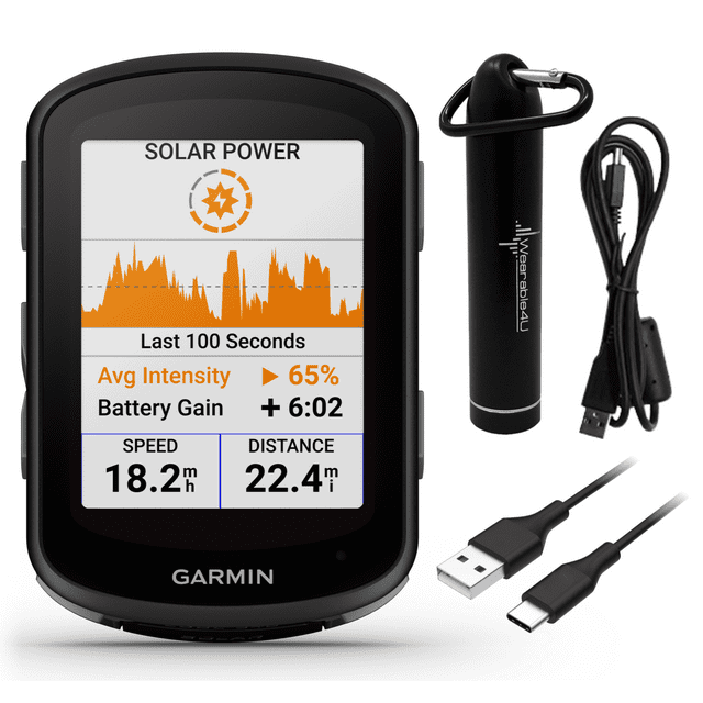 Garmin Edge 540 Solar GPS Cycling Computer, Button Controls, Advanced ...