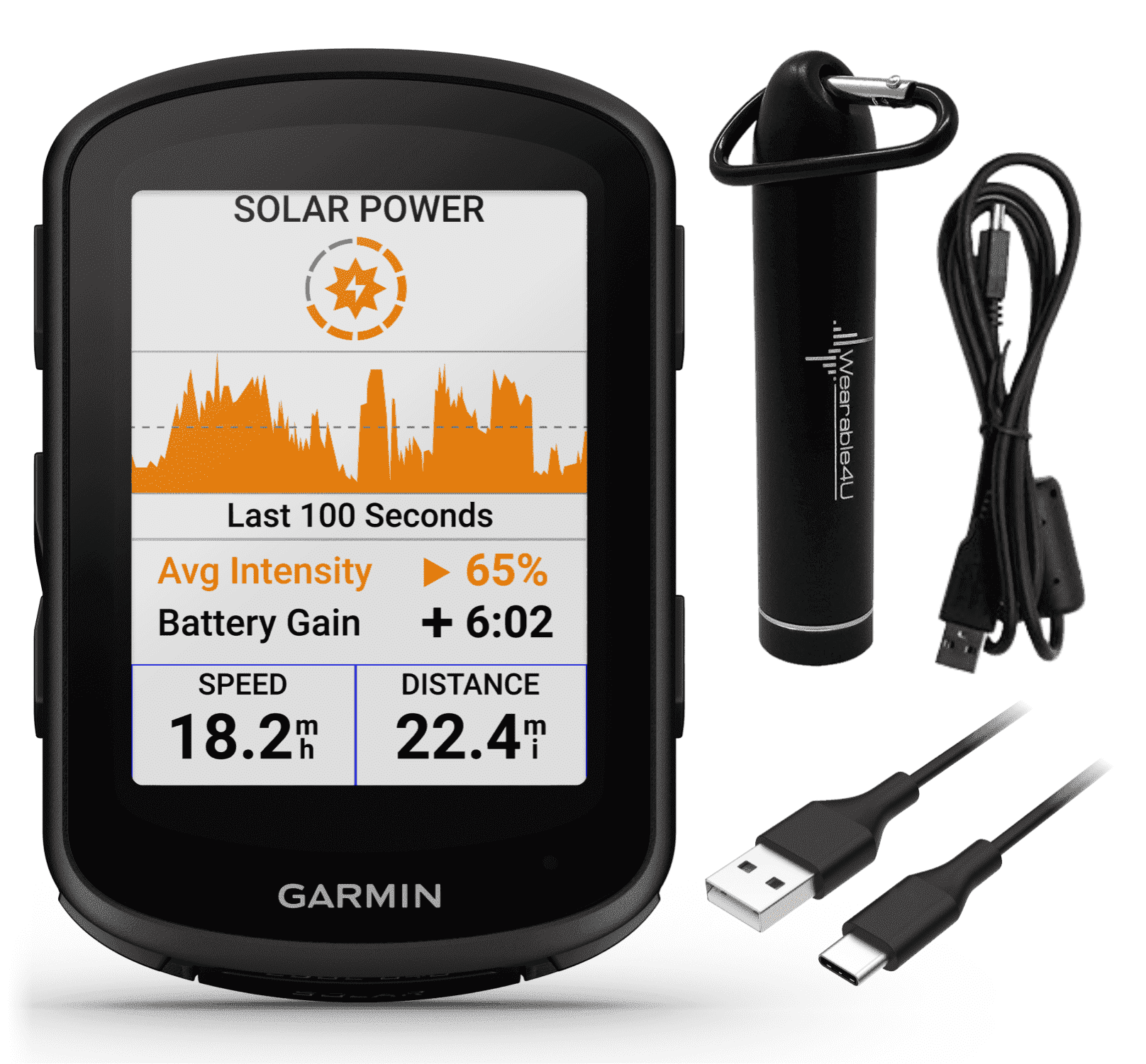 Garmin Edge 840 Solar GPS Cycling Computer, Touchscreen, Button ...