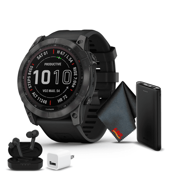 Garmin Fenix 7X Pro Sapphire Solar 51 MM GPS Smartwatch, Advanced ...
