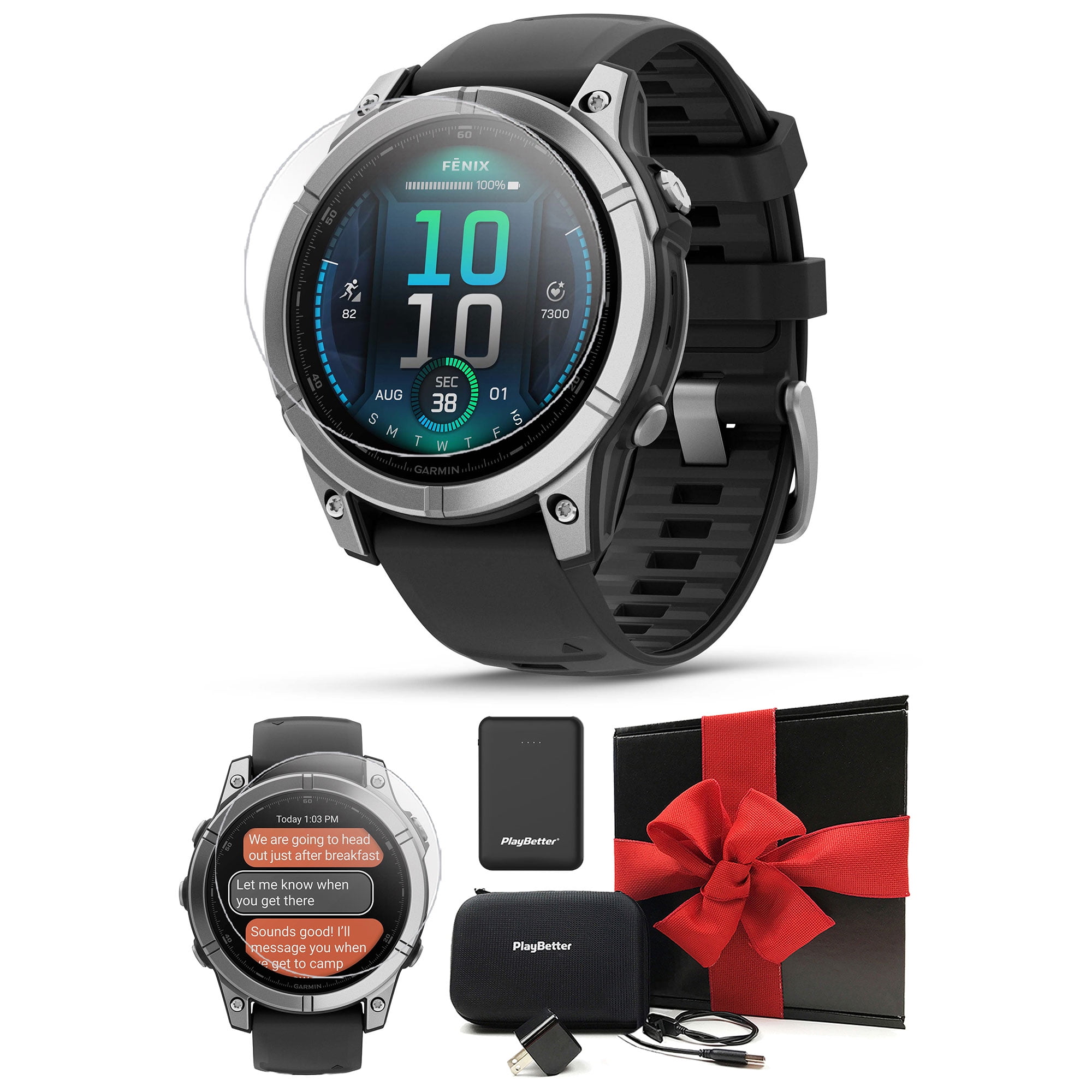 Garmin Fenix E (Stainless Steel/Black) Premium Multisport GPS ...