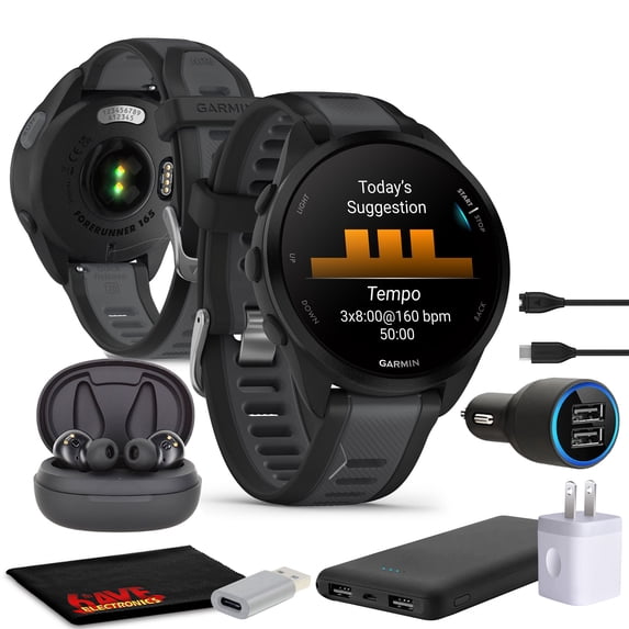 Garmin Forerunner 165 Music GPS Running Smartwatch, Fitness Tracker ...