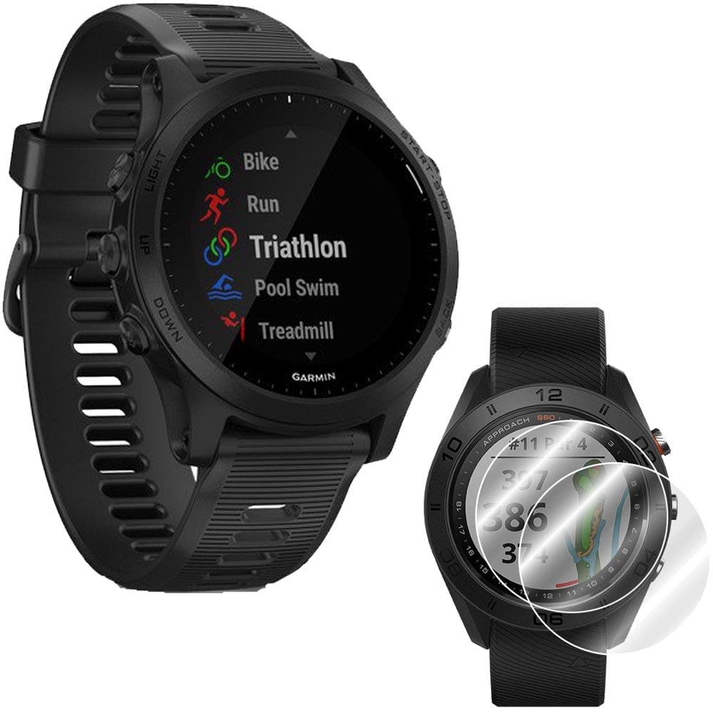 Garmin Forerunner 945 GPS Sport Watch with Music, Bundle includes Black ...