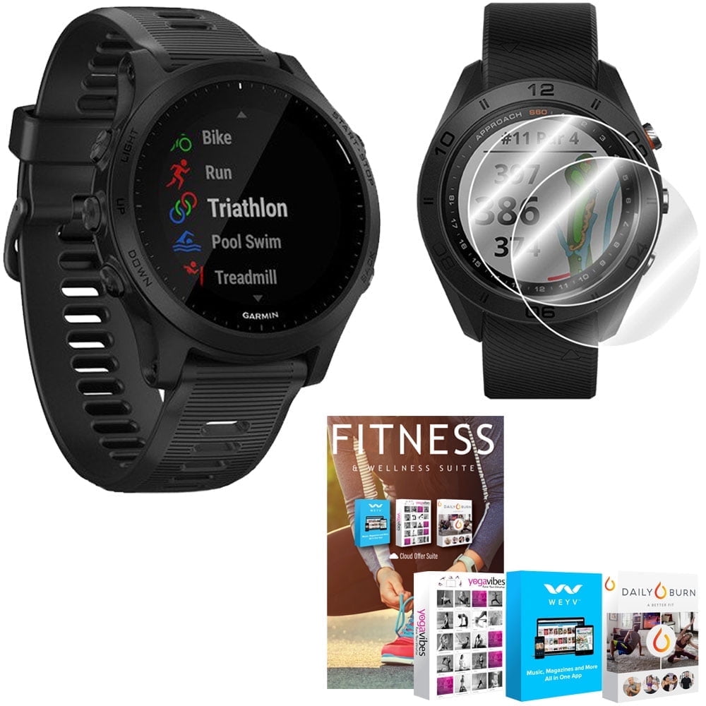 Garmin Forerunner 945 Premium GPS Running/Triathlon Bluetooth Smartwatch with Music in Black ...