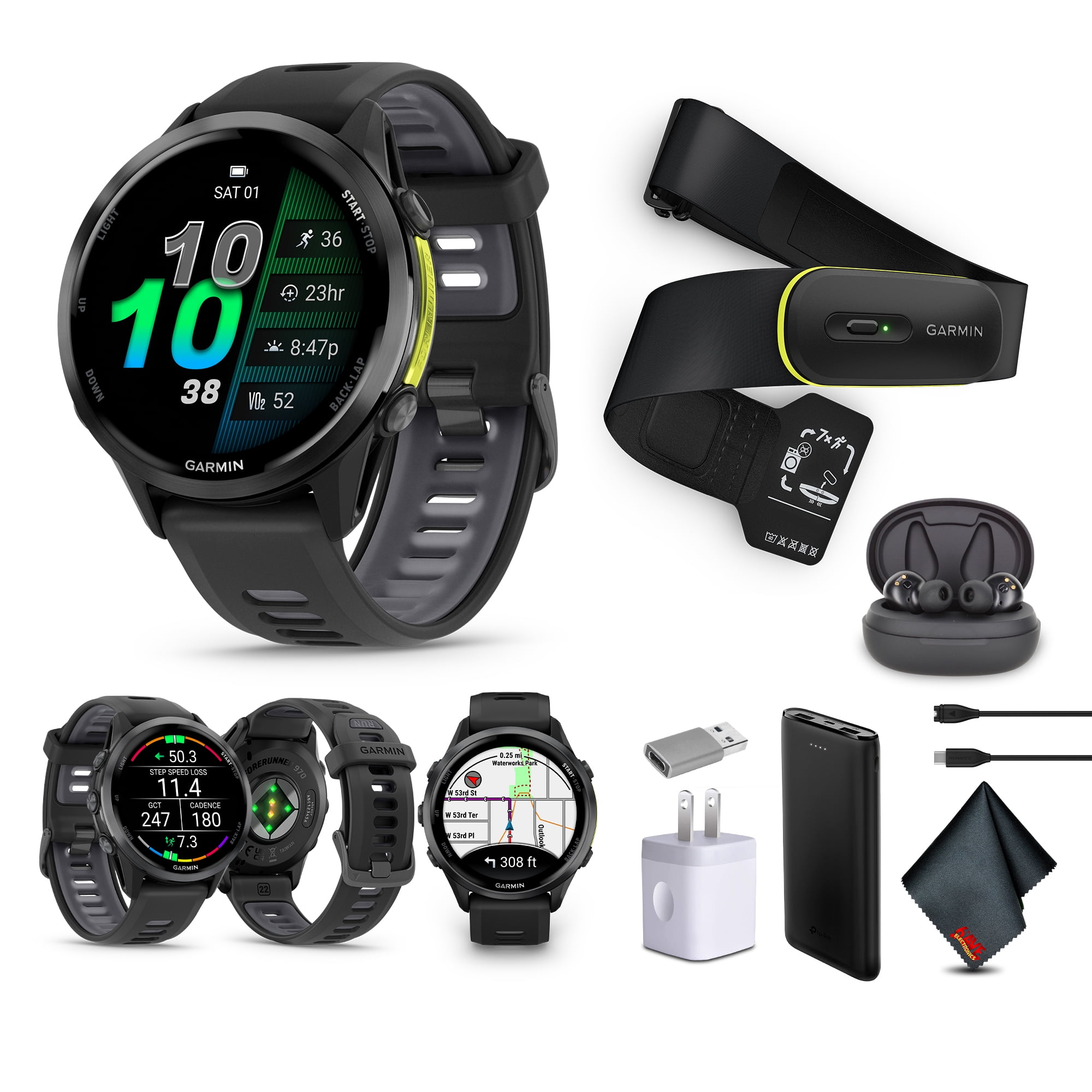 Garmin Forerunner 970 Running Smartwatch, GPS Fitness Smart Watch For ...