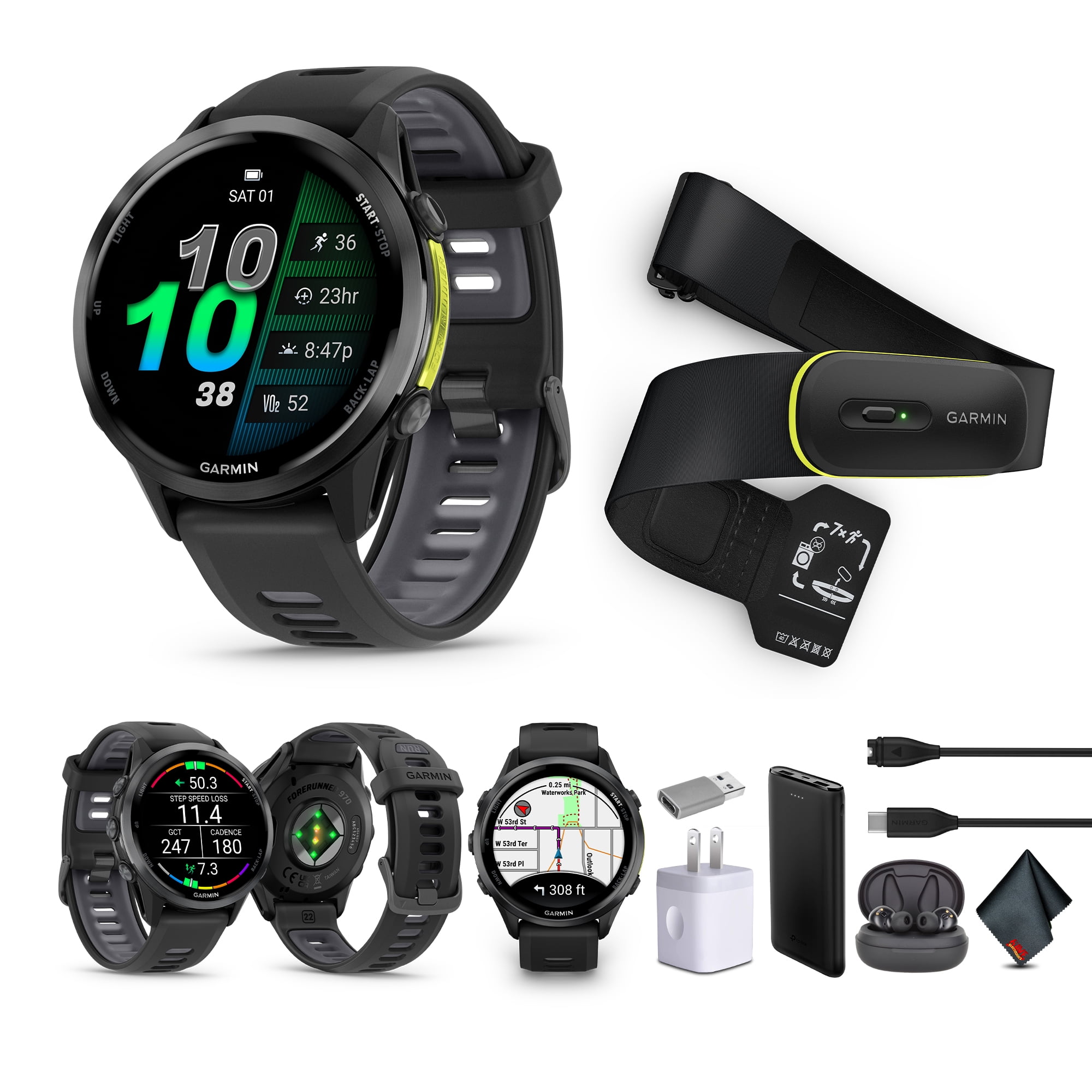 Garmin Forerunner 970 Running Smartwatch, GPS Fitness Watch For Men And ...