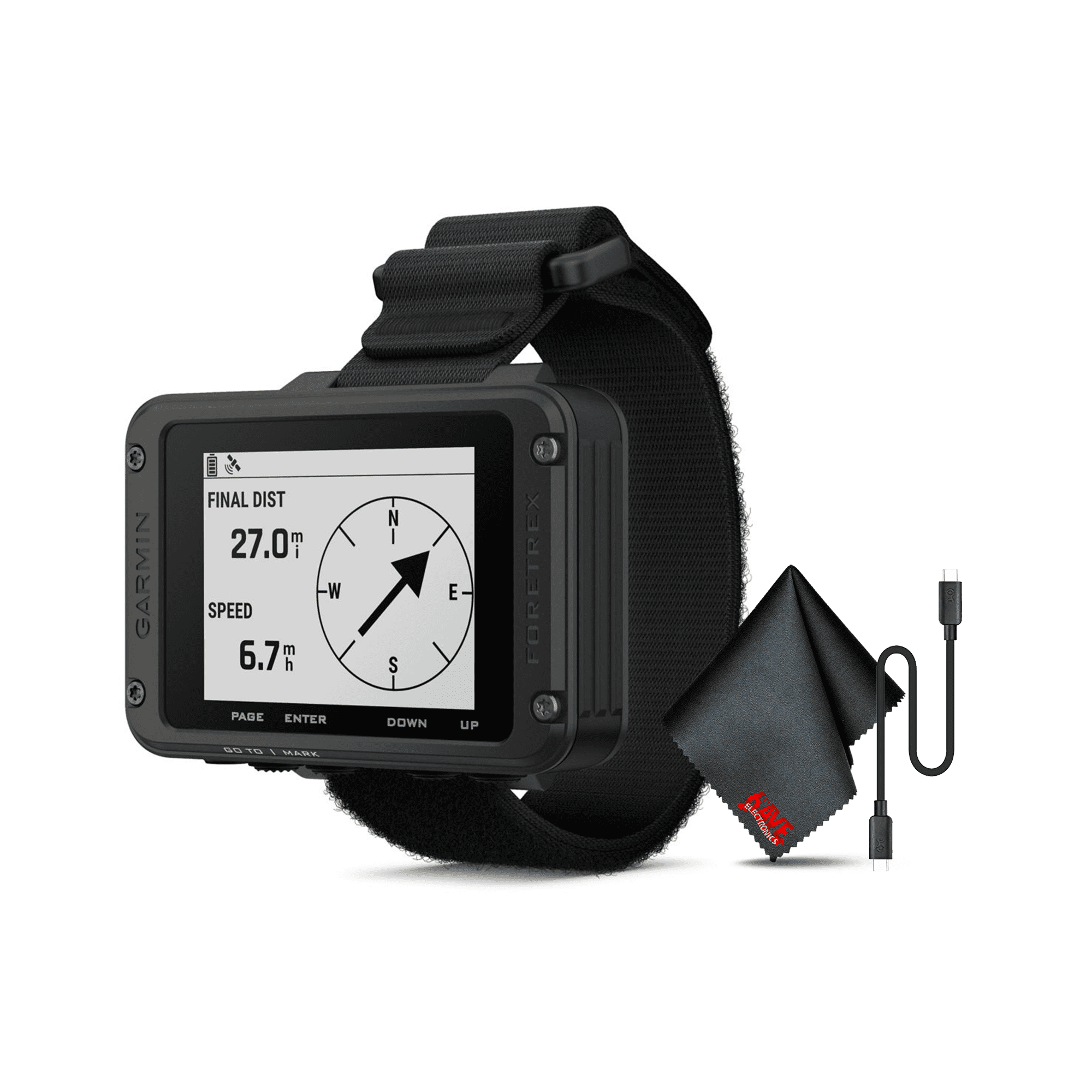 Garmin Foretrex 801 with 6Ave Cleaning Cloth - Walmart.com