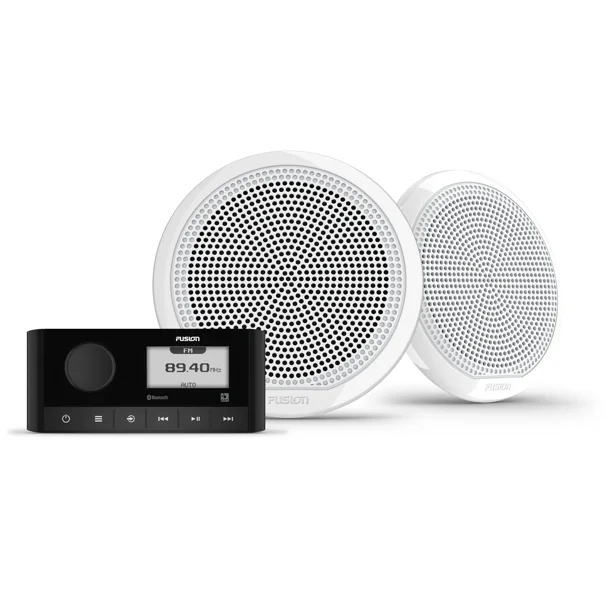 Garmin Fusion MS-RA60 Marine Stereo with Pair EL Classic 6.5" Speakers ...