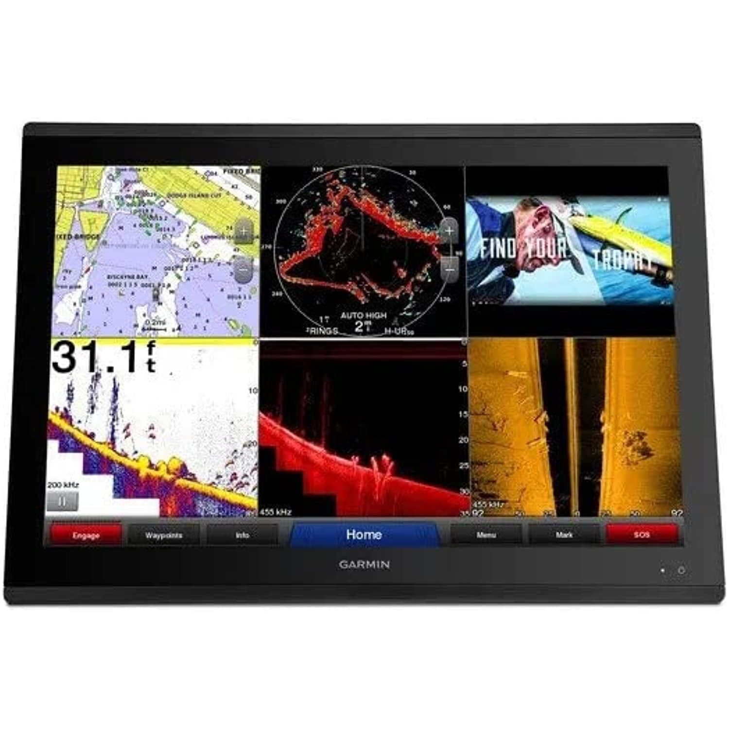 Garmin GPSMAP 8624 24 Inch Full HD Glass Helm Chartplotters - Walmart.com