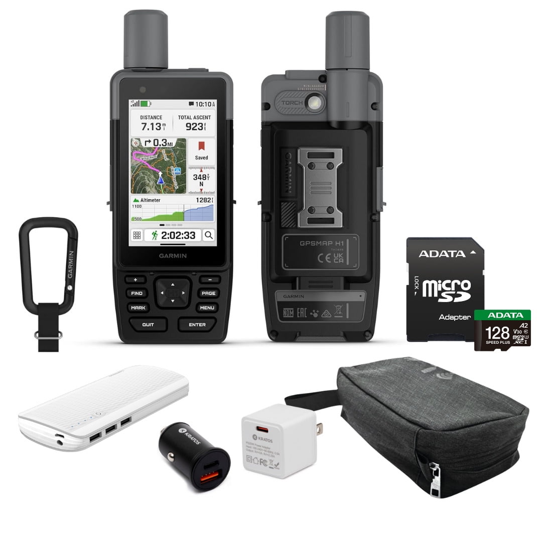 Garmin GPSMAP H1 Premium Handheld GPS Navigator Bundle with 128GB ...