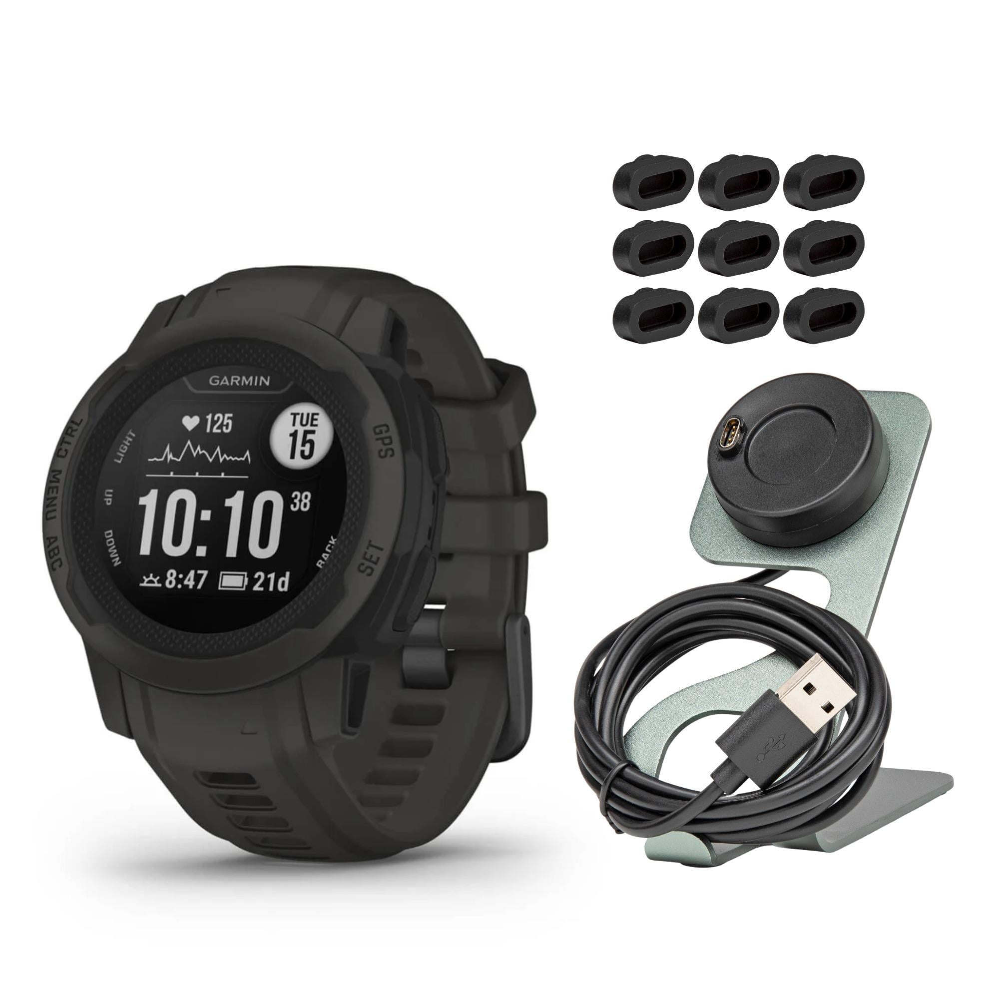 Garmin Instinct 2S GPS Smartwatch (Graphite) Bundle with Focus Camera ...