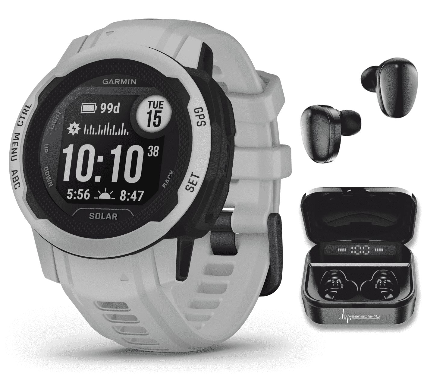 Garmin Instinct 2S Small-sized Solar GPS Rugged Outdoor Smartwatch ...