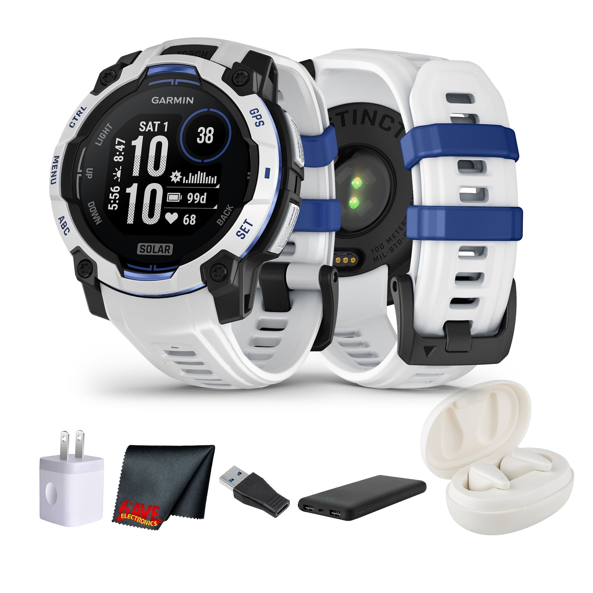 Garmin Instinct 3 Solar Rugged GPS Smartwatch, 45 mm Case,Supernova ...