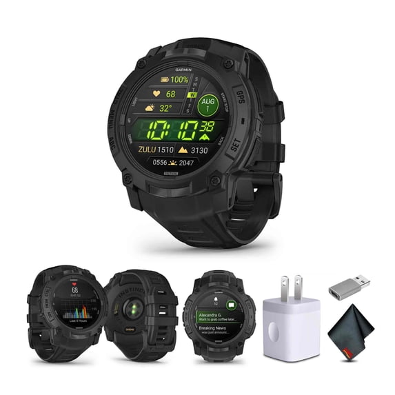 Garmin Instinct 3 Tactical Edition AMOLED 50mm Display, Rugged Outdoor ...