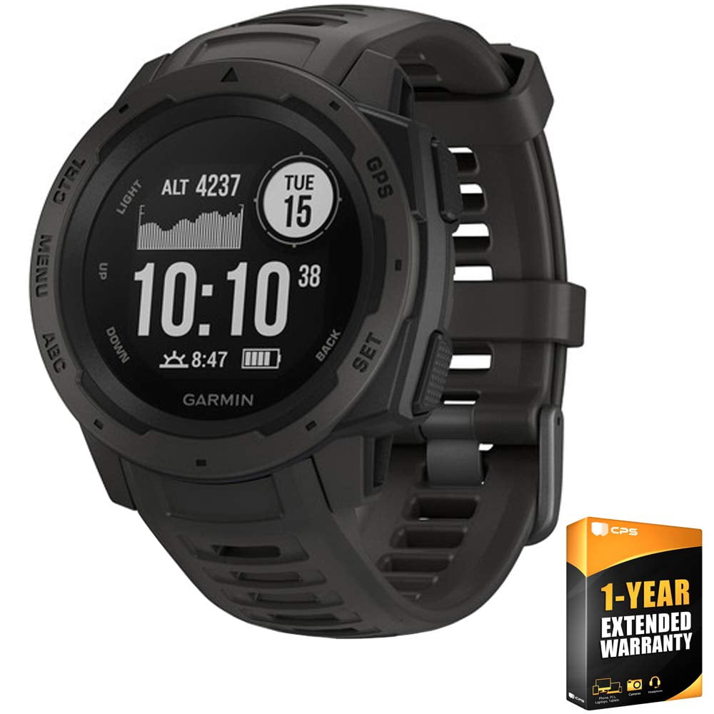 Garmin Instinct, Rugged Outdoor Watch with GPS, Features Glonass and ...