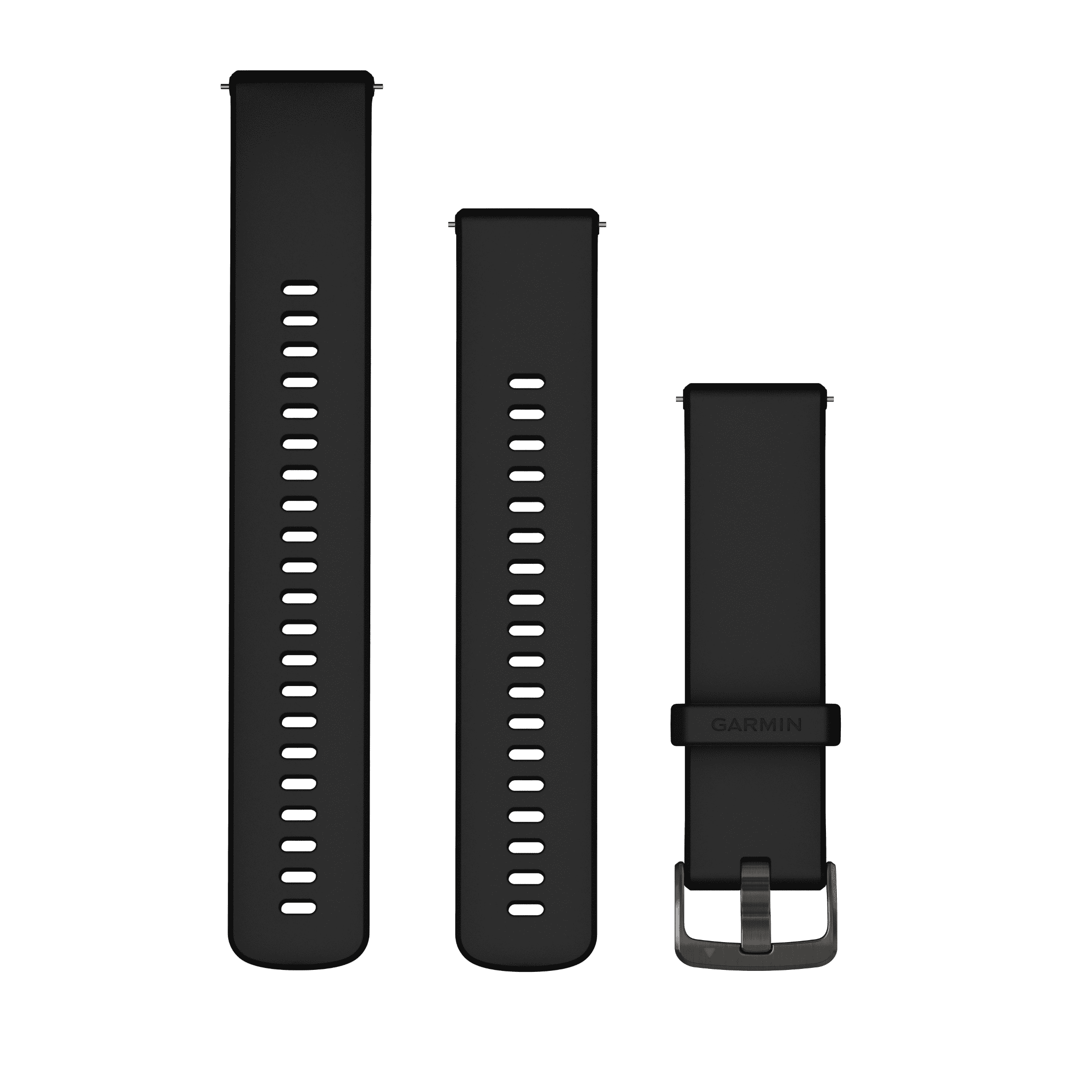 Free Shipping! Garmin Quick Release Bands 22 mm Silicone Black with ...