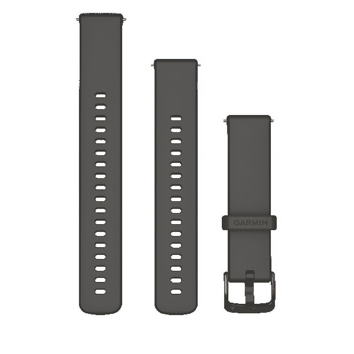 Garmin Quick Release Bands 18 mm Silicone Pebble Gray with Slate ...