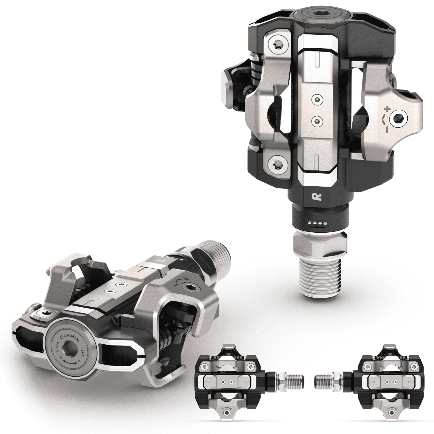 Garmin Rally XC210 Dual-Sensing MTB Power Meter Pedals – SPD, All-Metal ...