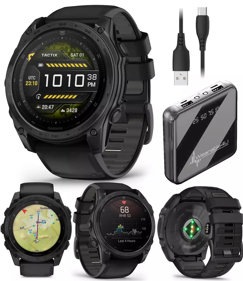 Garmin Tactix 8 - 51mm, AMOLED Display, Premium Tactical GPS Smartwatch ...