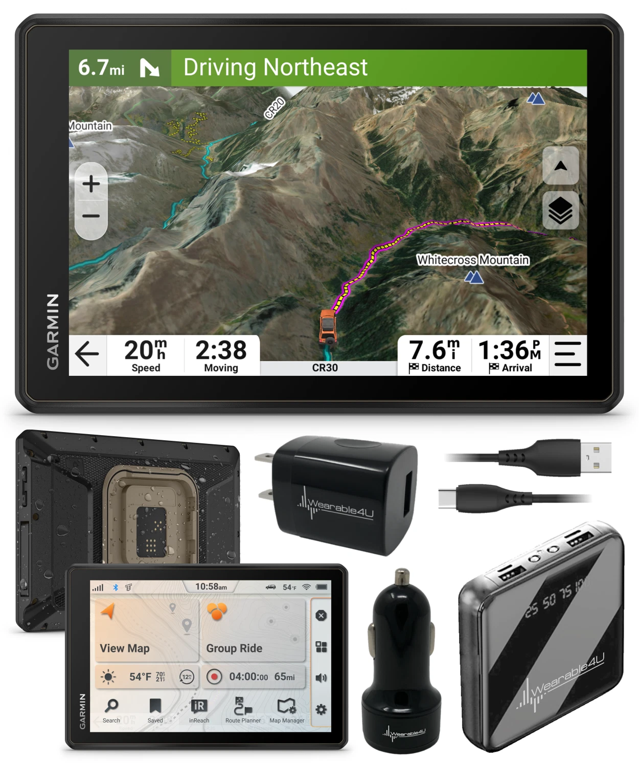 Garmin Tread 2 Overland Edition – 8" All-Terrain GPS Navigator for Off ...