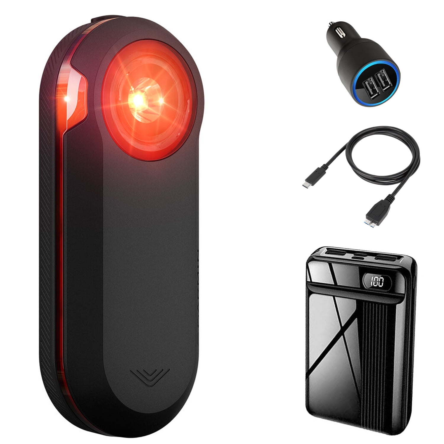 Garmin Varia RTL515 + Portable Power Bank + USB Car Adapter + Micro USB ...