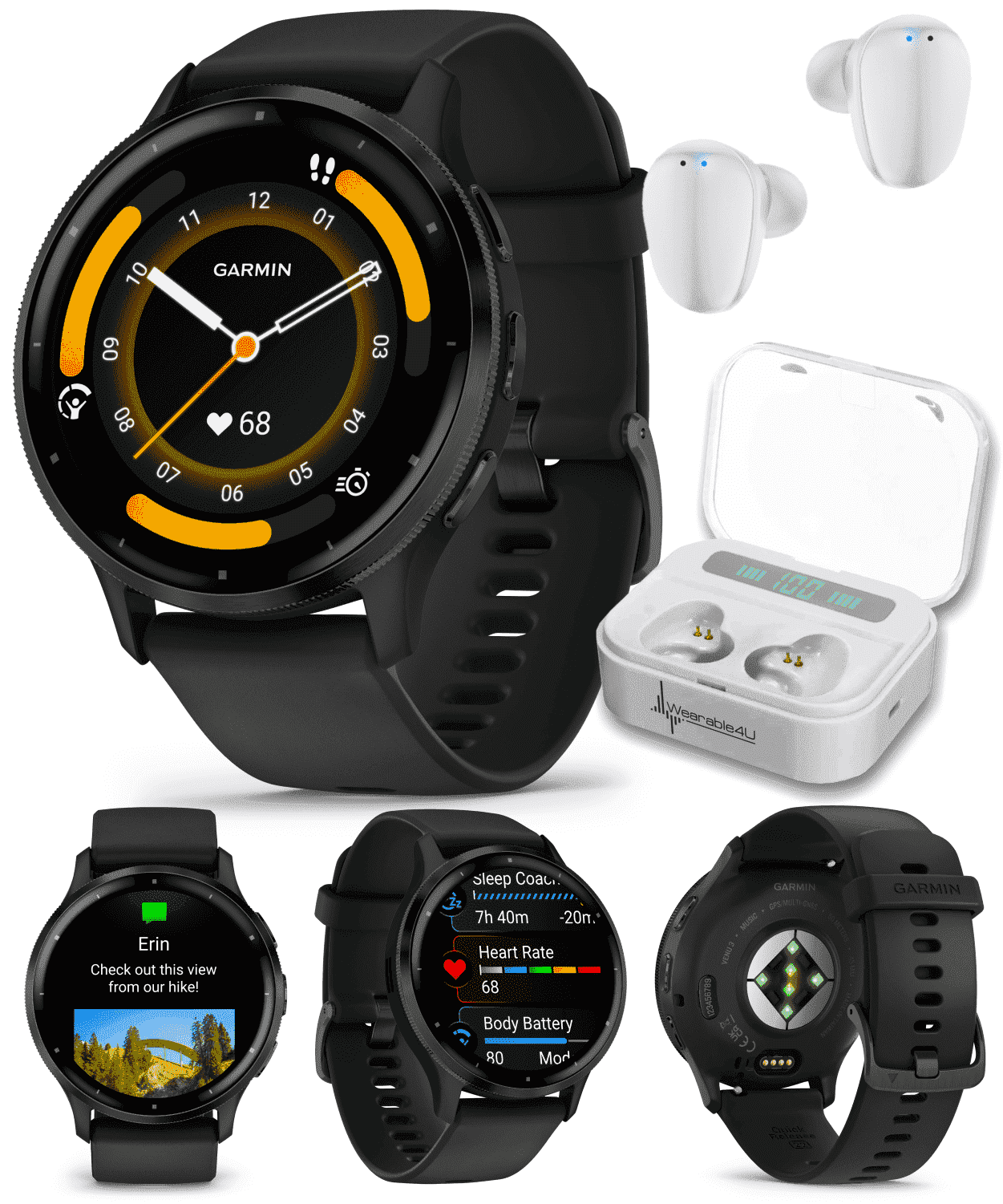 Garmin Venu 3 GPS Smartwatch AMOLED Display 45 mm Watch, Advanced ...