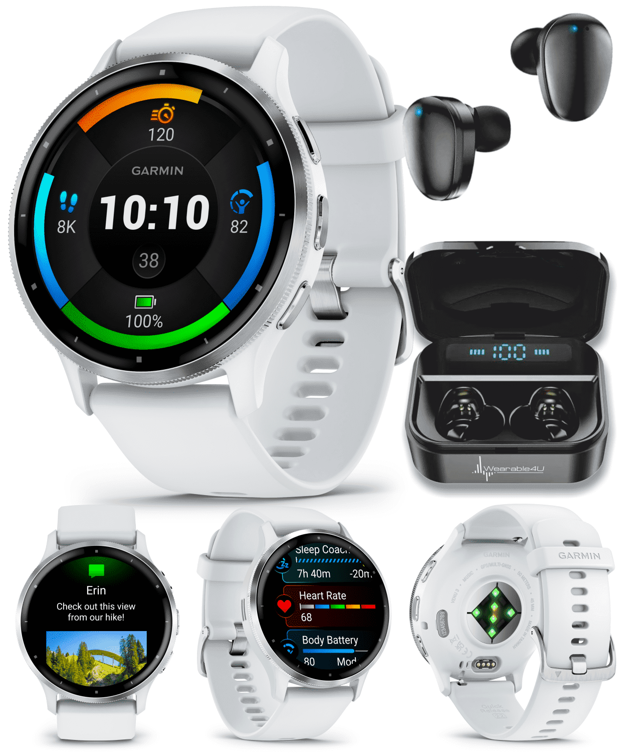 Garmin Venu 3 GPS Smartwatch AMOLED Display 45 mm Watch, Advanced ...