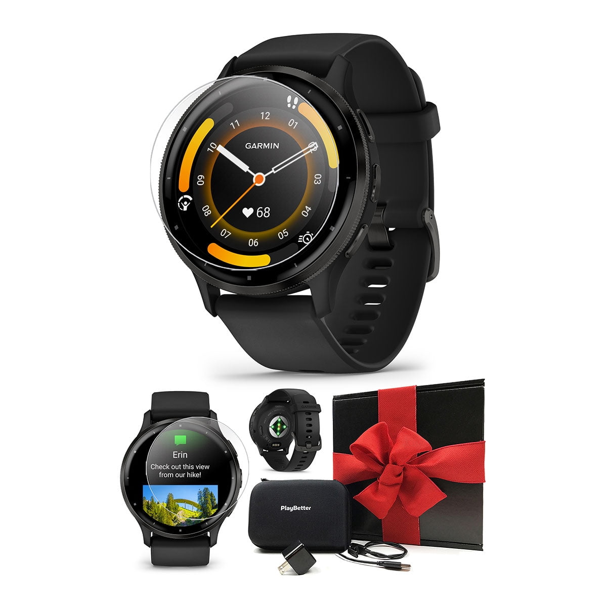 Garmin Venu 3 (Slate/Black) Fitness & Health GPS Smartwatch | Gift Box ...