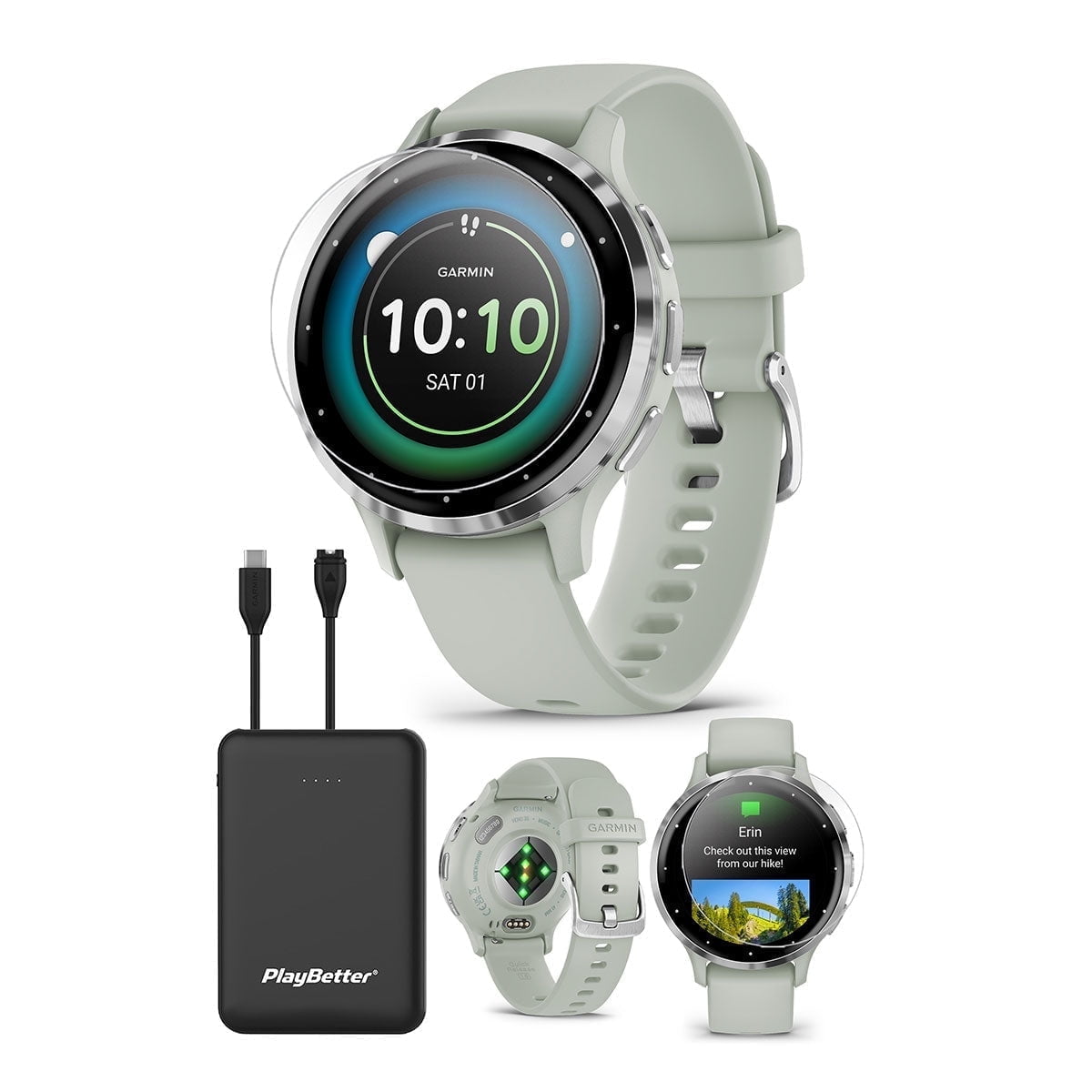 Garmin Venu 3S (Silver/Gray) GPS, Fitness & Health Android Watch with ...