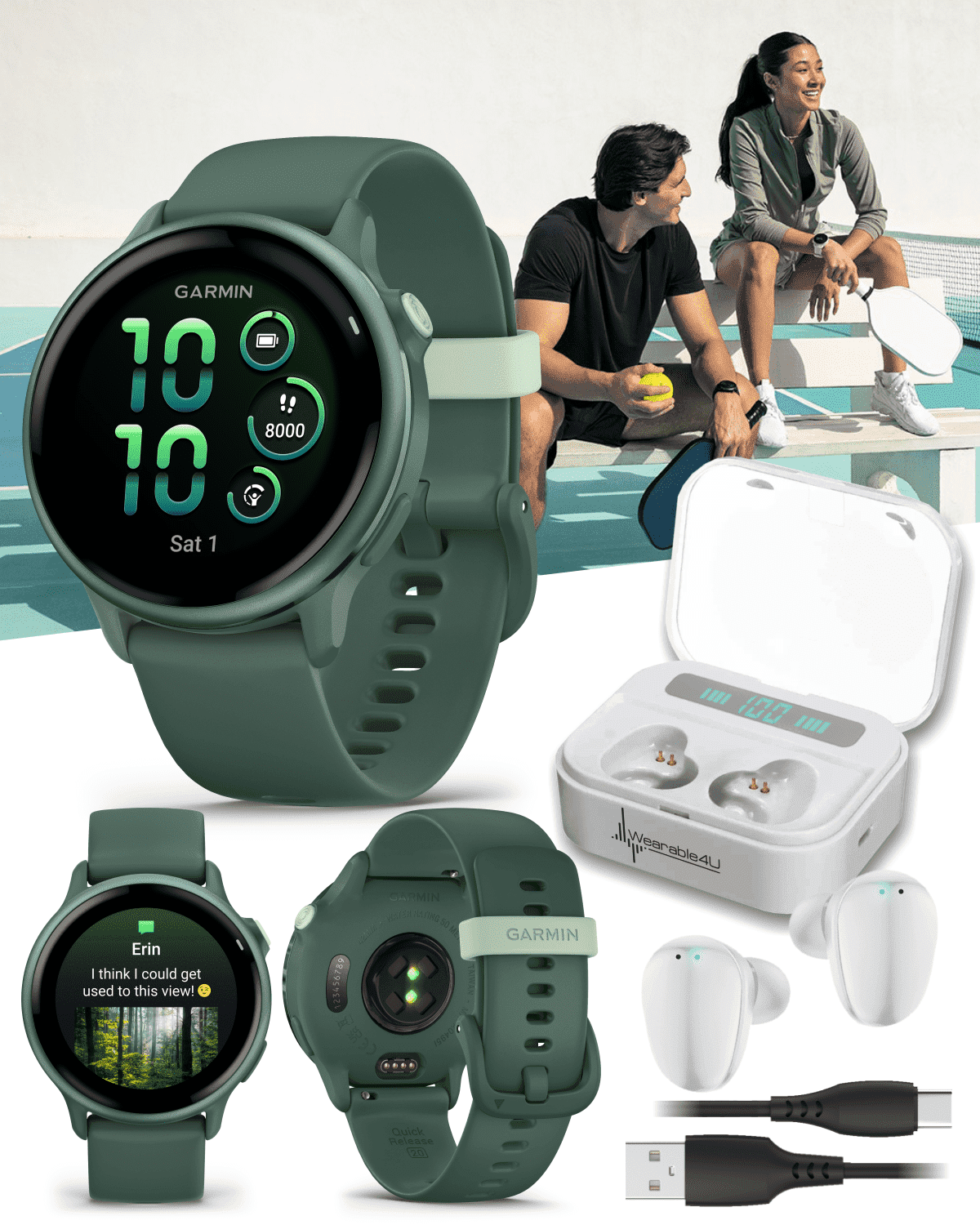 Garmin Vivoactive 6 - Health & Wellness GPS Smartwatch, 1.2 in Bright ...