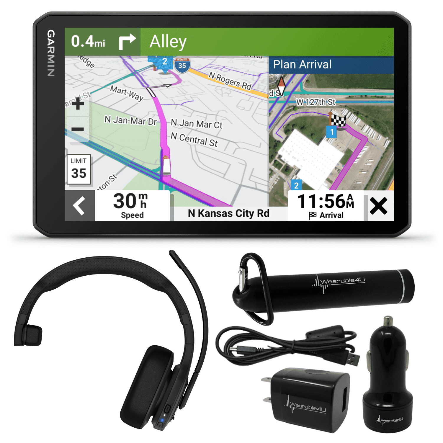 Garmin dēzl OTR710, Large, Easy-to-Read 7” GPS Truck Navigator, Custom ...