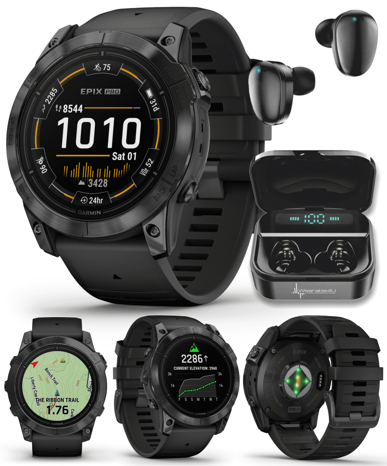 Garmin epix Pro (Gen 2), 51mm, High Performance Smartwatch, Advanced ...