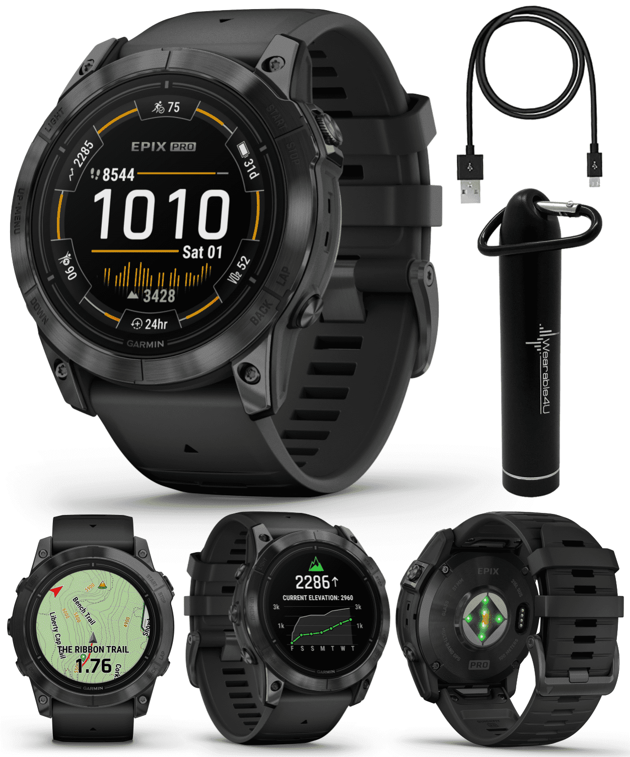 Garmin epix Pro (Gen 2), 51mm, High Performance Smartwatch, Advanced ...
