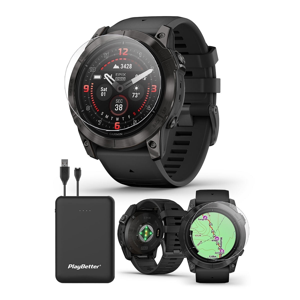 Garmin Epix Pro (Gen2) 51mm Sapphire GPS AMOLED Multi-Sport Smartwatch ...