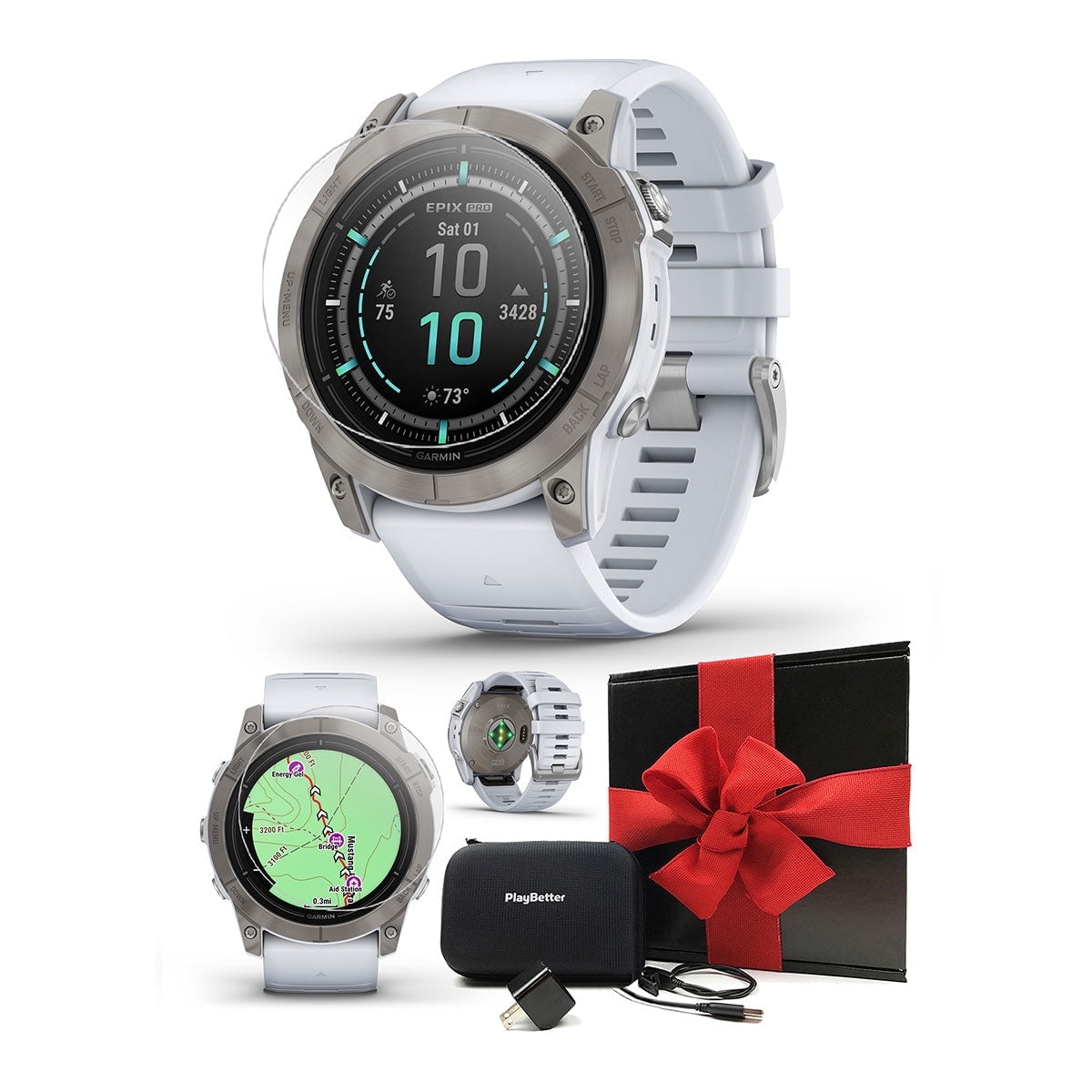 Garmin Epix Pro (Gen 2) Sapphire 51mm Titanium/Whitestone GPS ...
